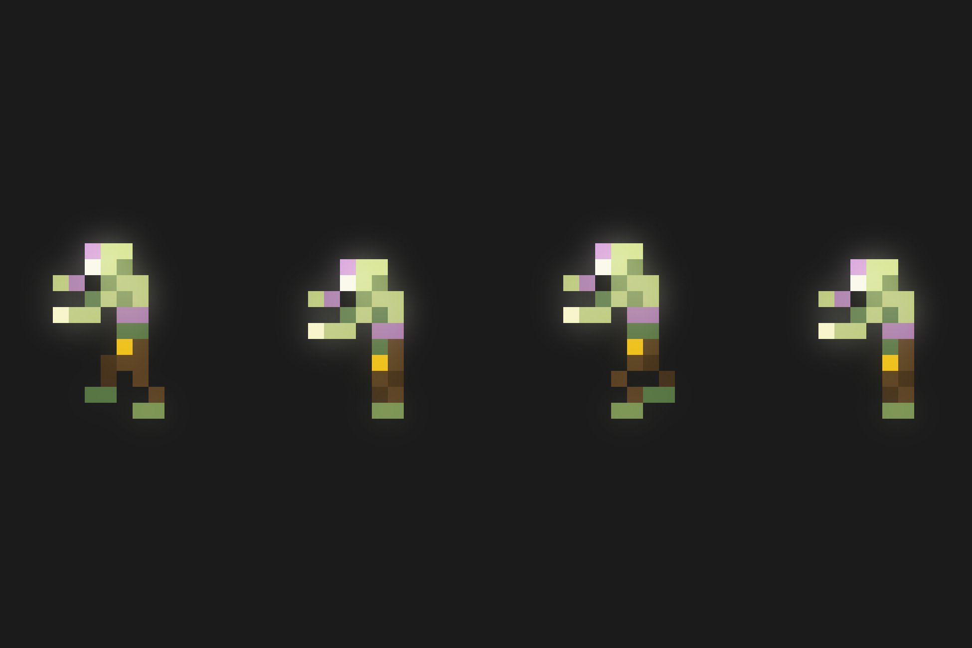 2D Micro Pixel Zombie