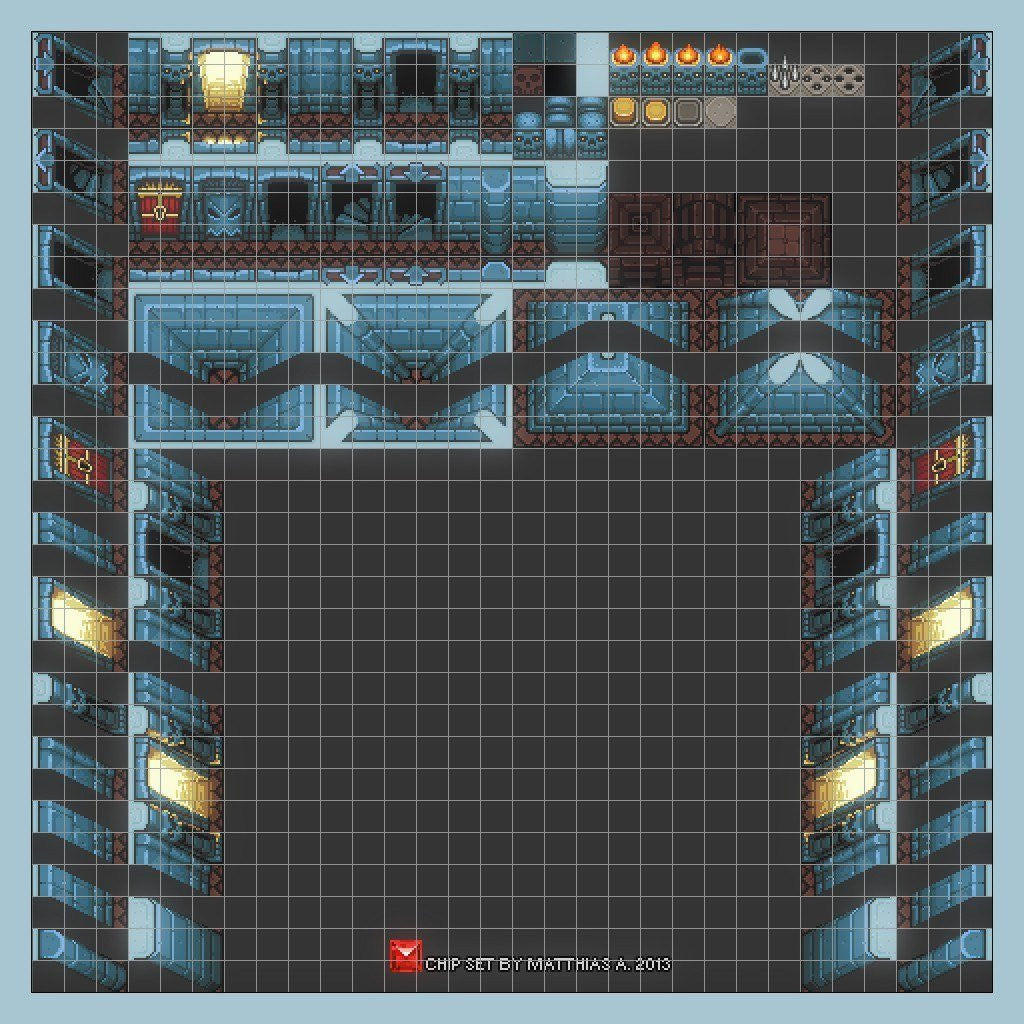 2D Pixel Dungeon Level Chip Set 02