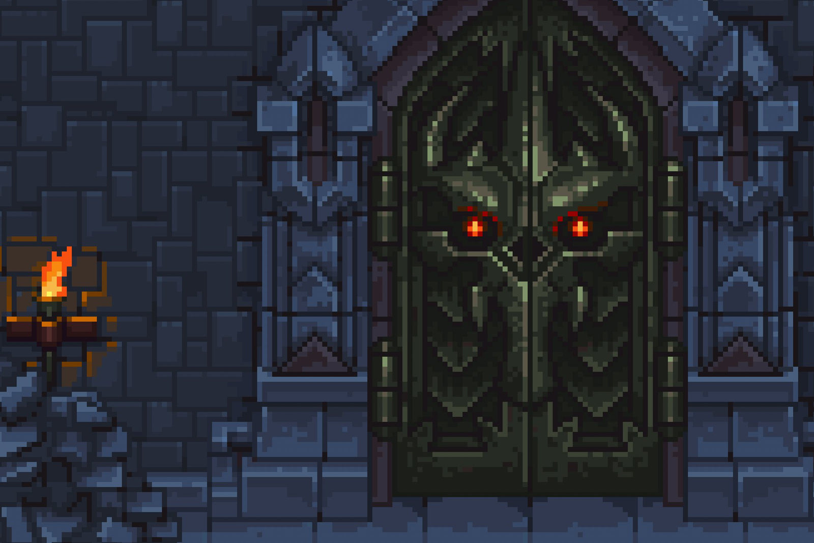 2D Pixel Side Scroller Level Set