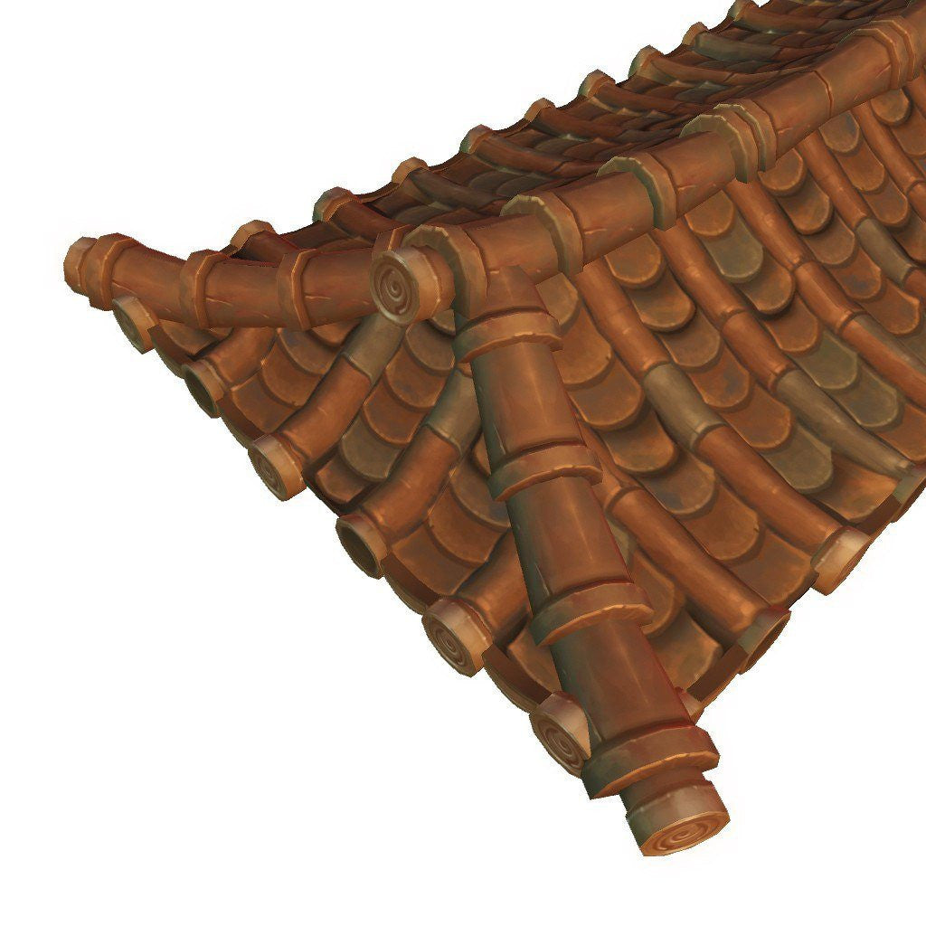 Low Poly 3D Asian Roof Set Models