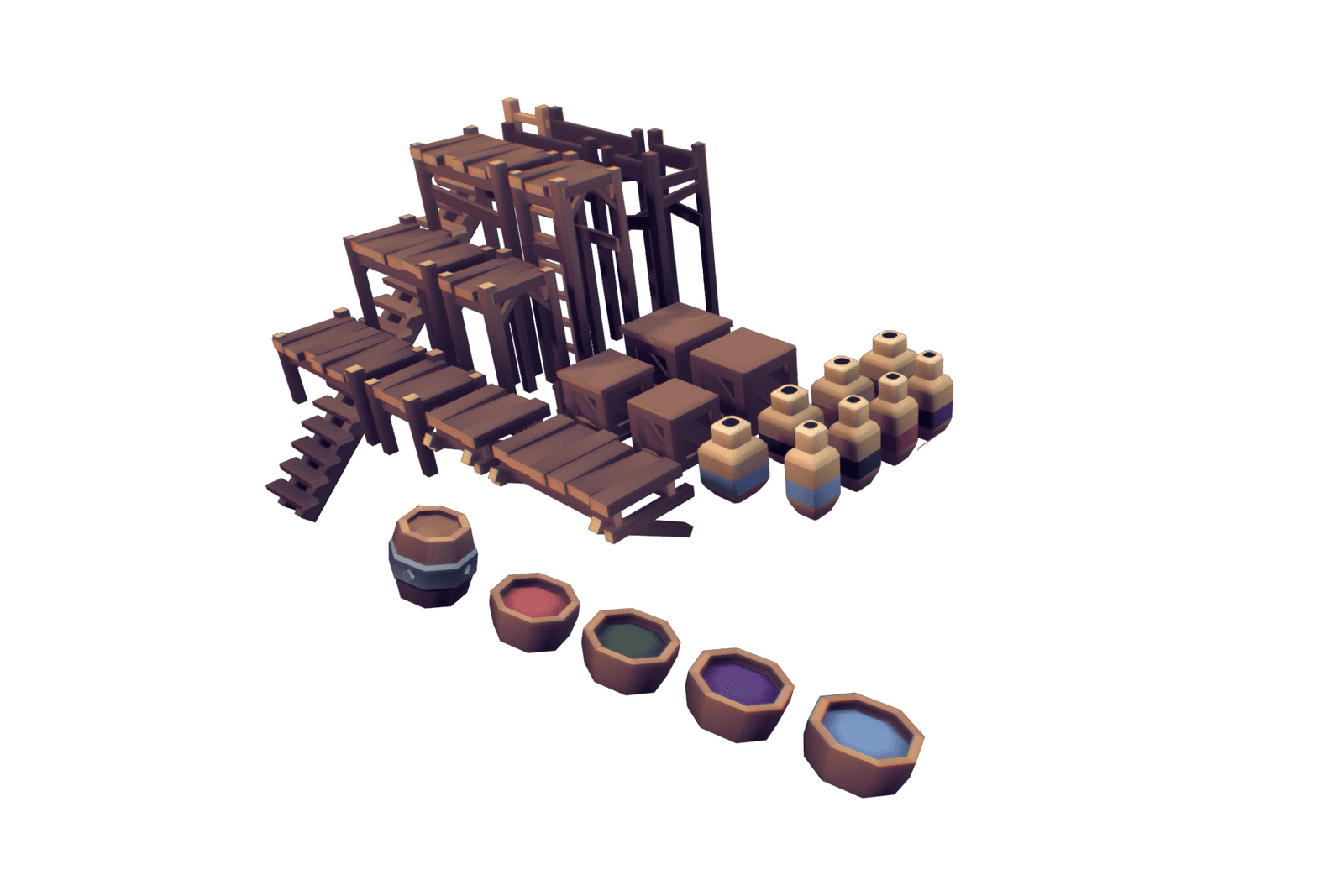 Low Poly Desert Town | Proto Series 3D Model