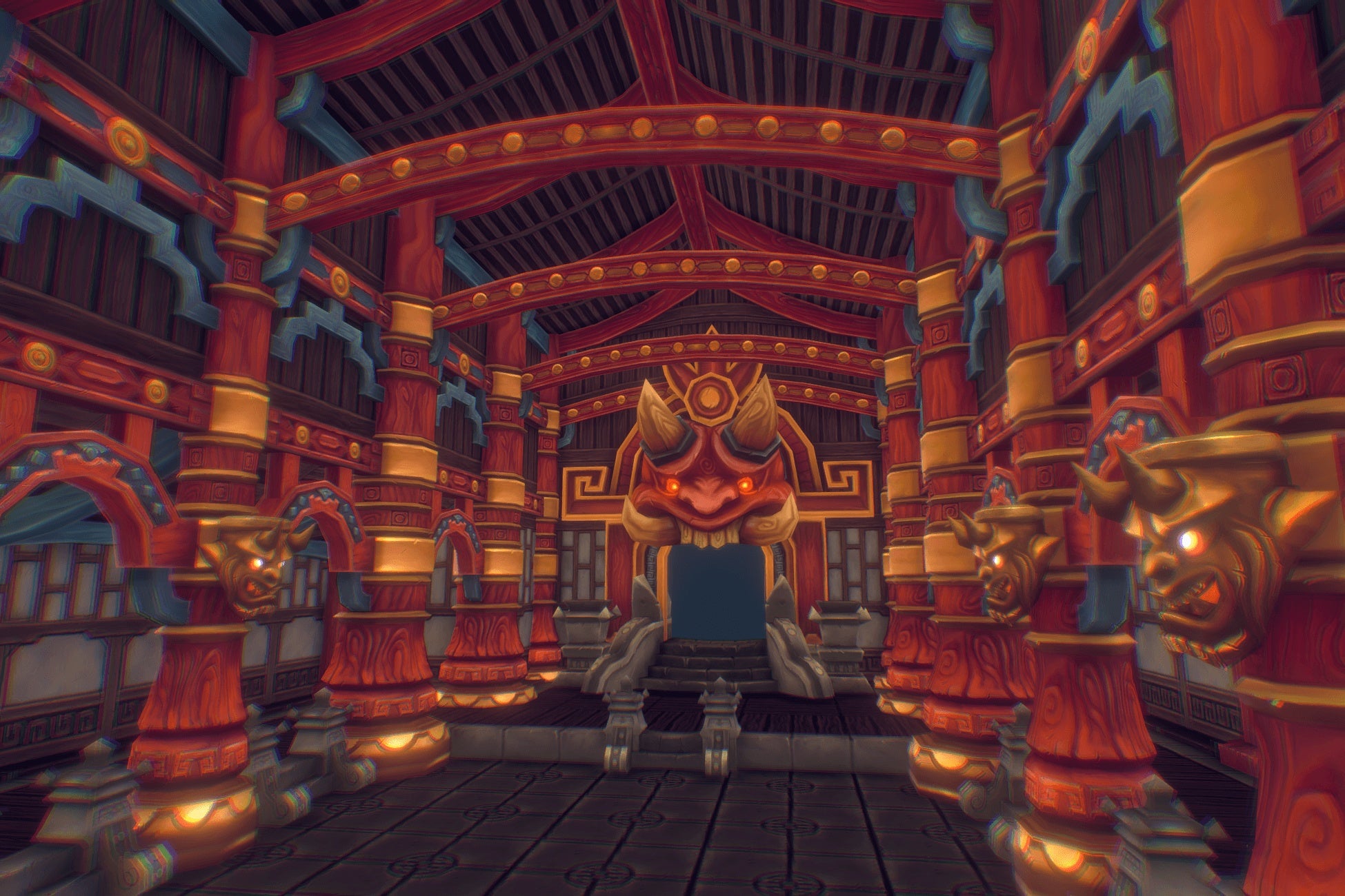 Low Poly Chinese Dojo