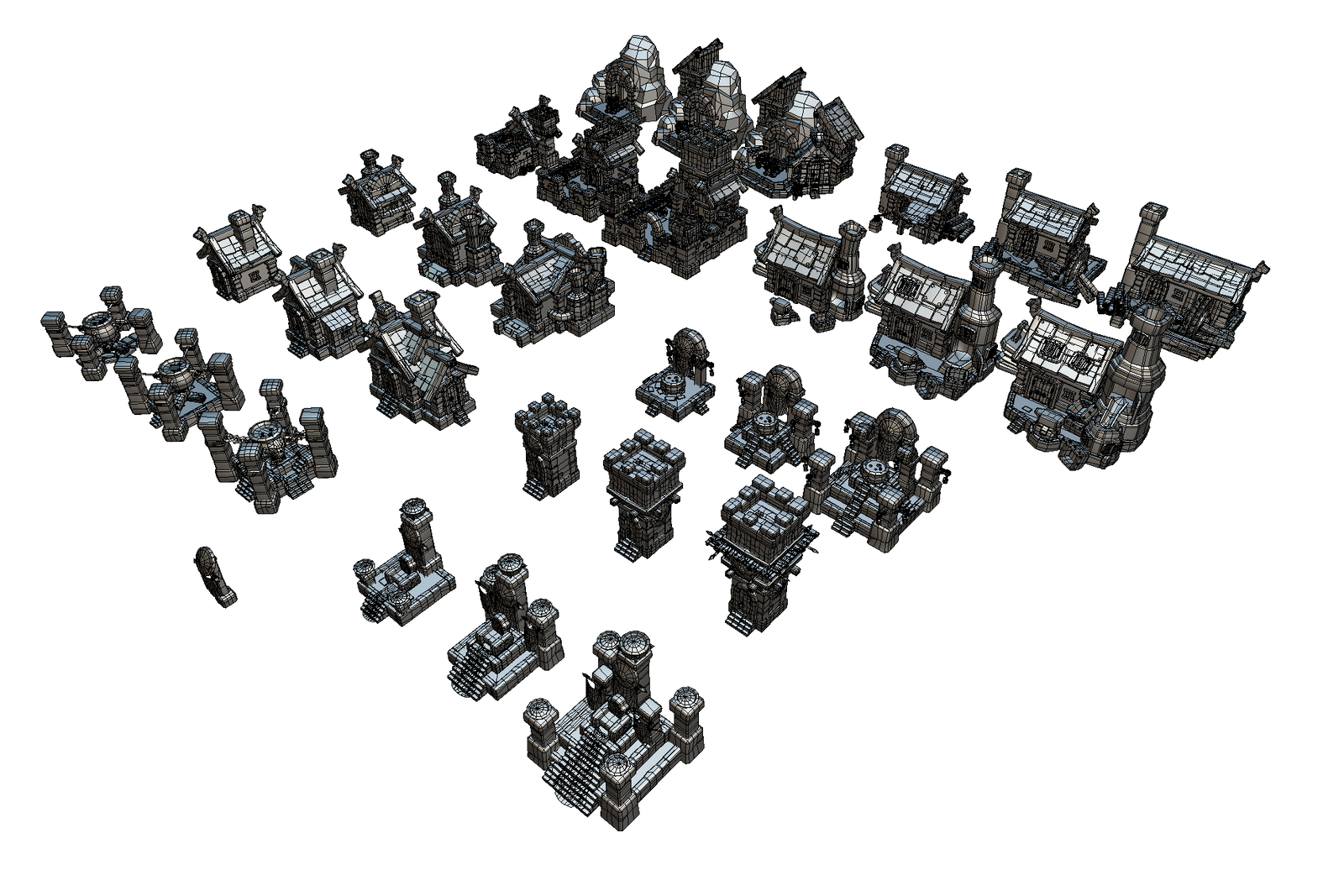 Human RTS Building Set - Proto Series