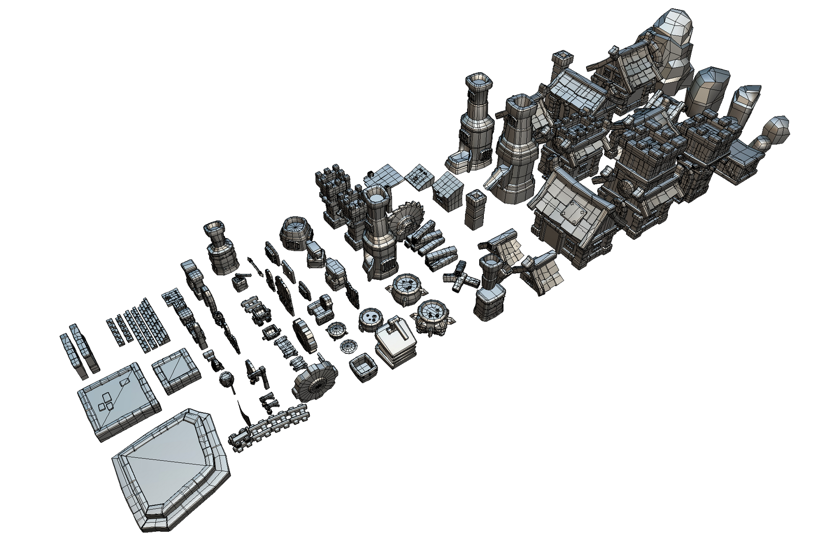 Human RTS Building Set - Proto Series