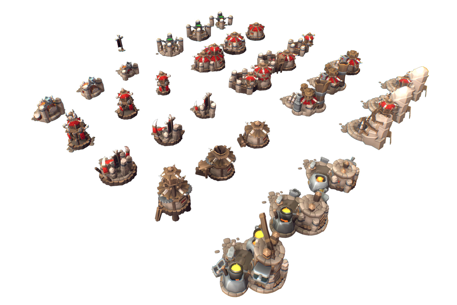 Orc RTS Building Set - Proto Series