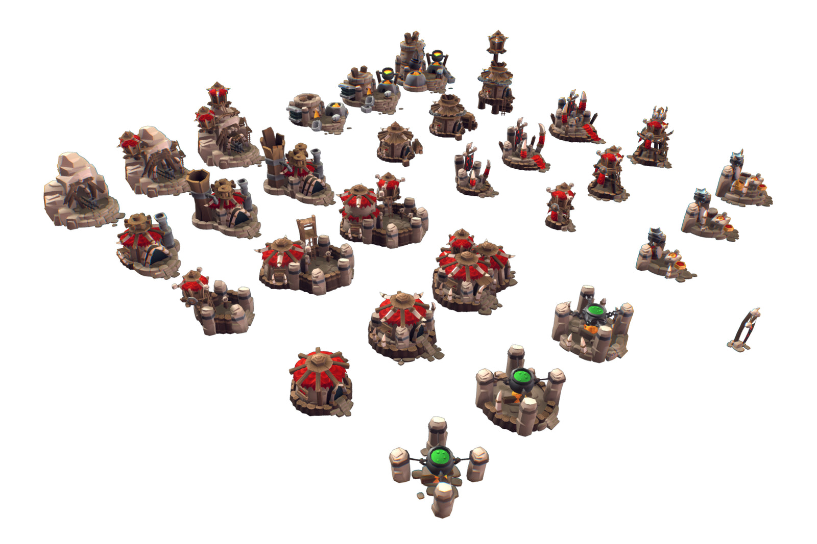 Orc RTS Building Set - Proto Series