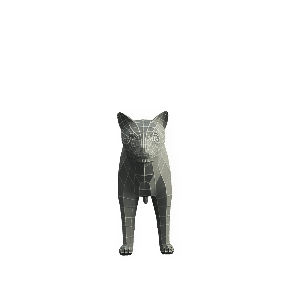 Base Mesh Cat 3D Animals