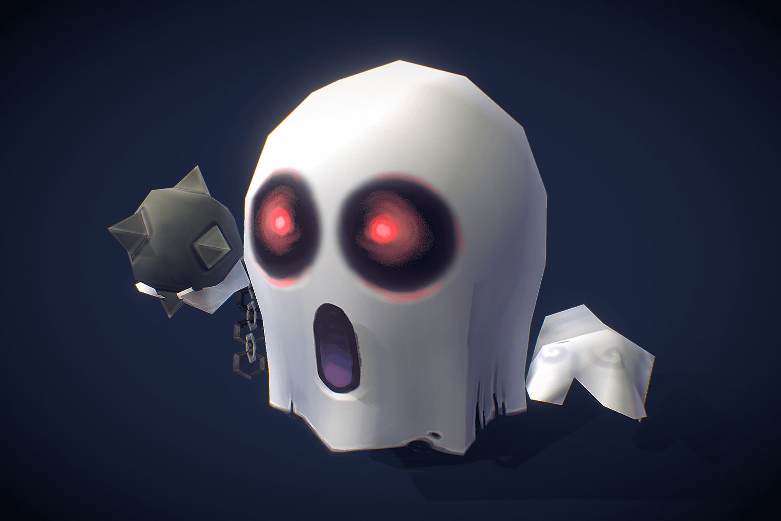 Cute Micro Ghost Hubert 3D Characters