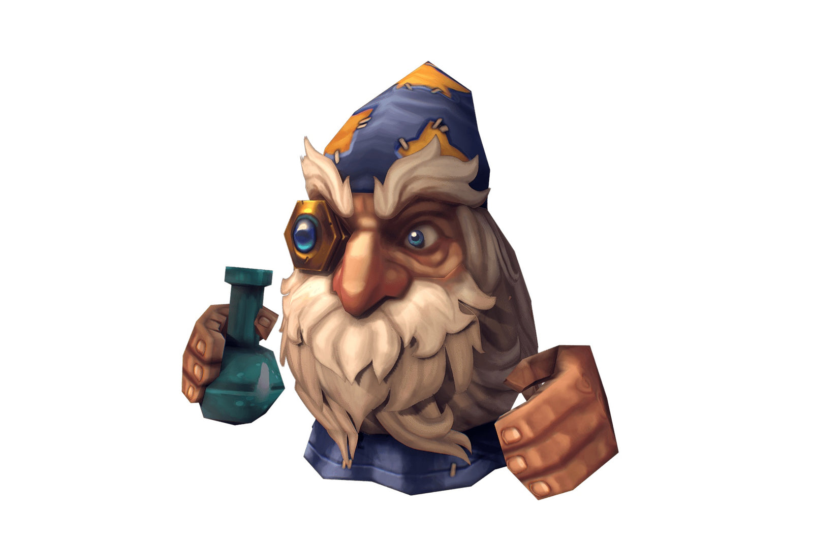 Cute Micro Wizard Morgan Fizban 3D Characters