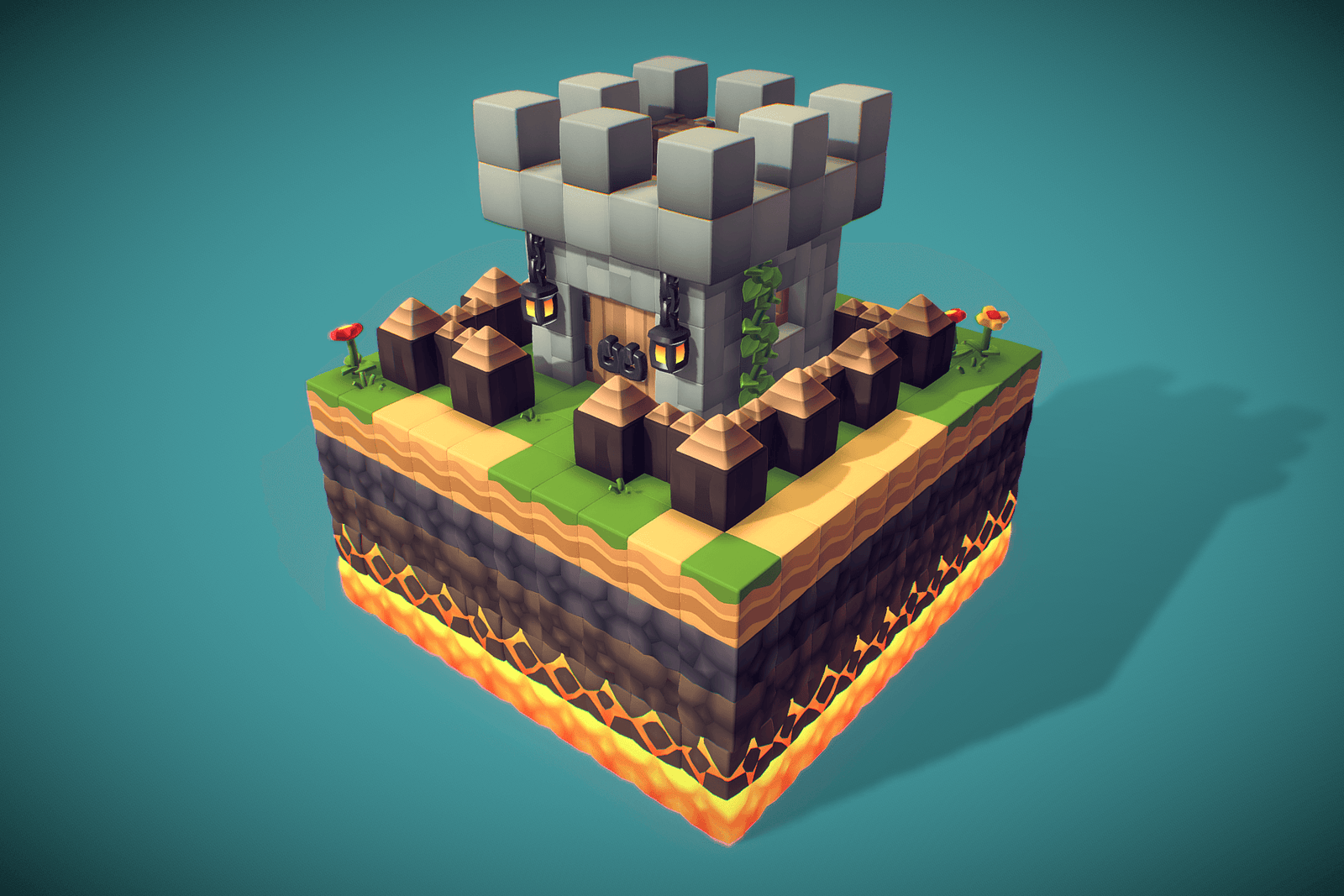 Low Poly Cube World Bundle | Proto Series 3D Models