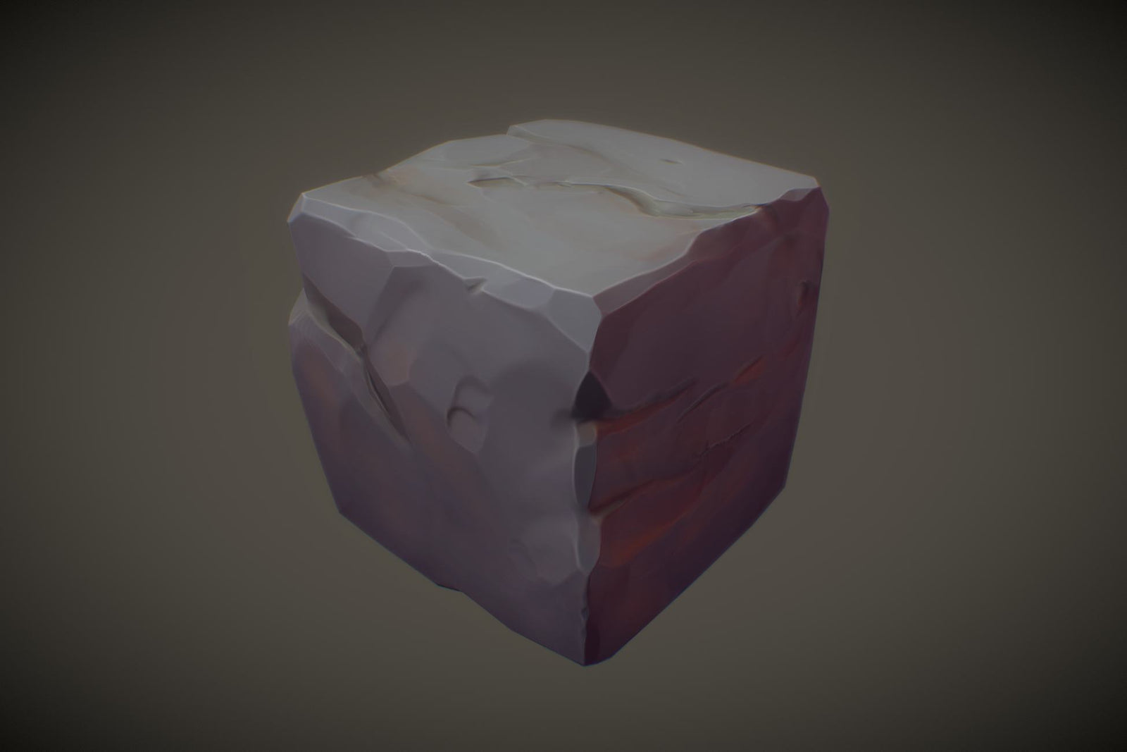 Rock Cube - PBR Handpainted Series