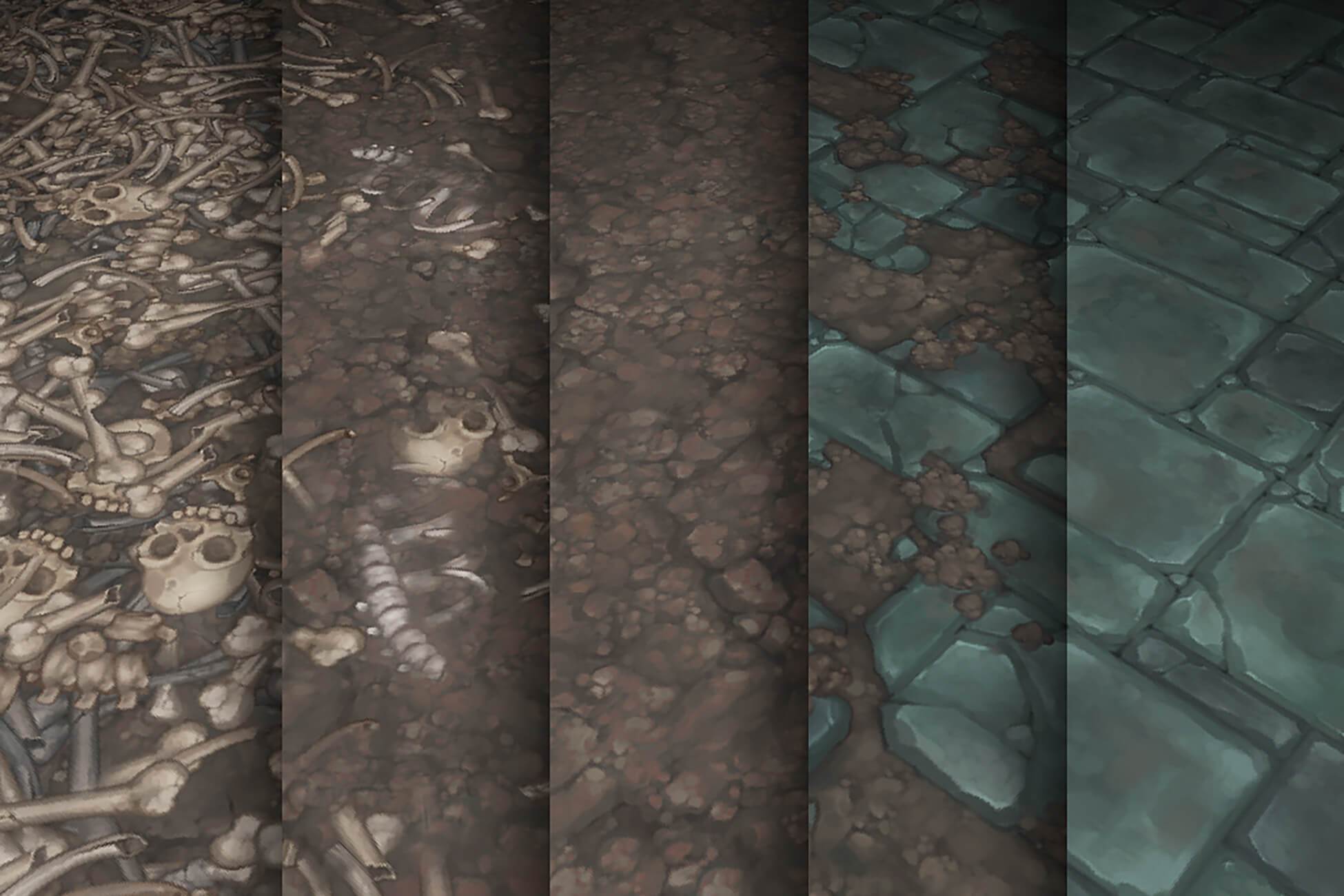 Stone Dirt Bones - Hand Painted Texture Pack 17