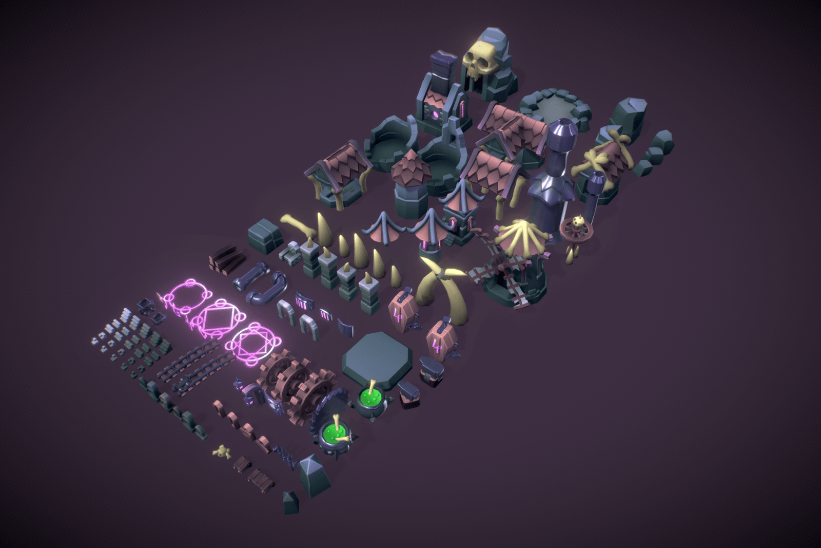 Undead RTS Building Set - Proto Series